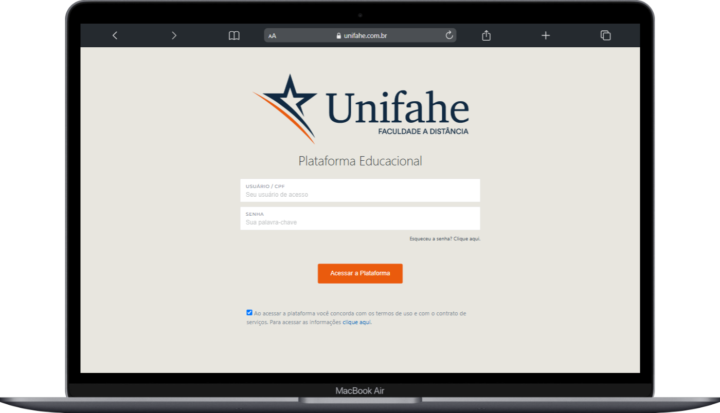 Plataformas educacionais | Unifahe